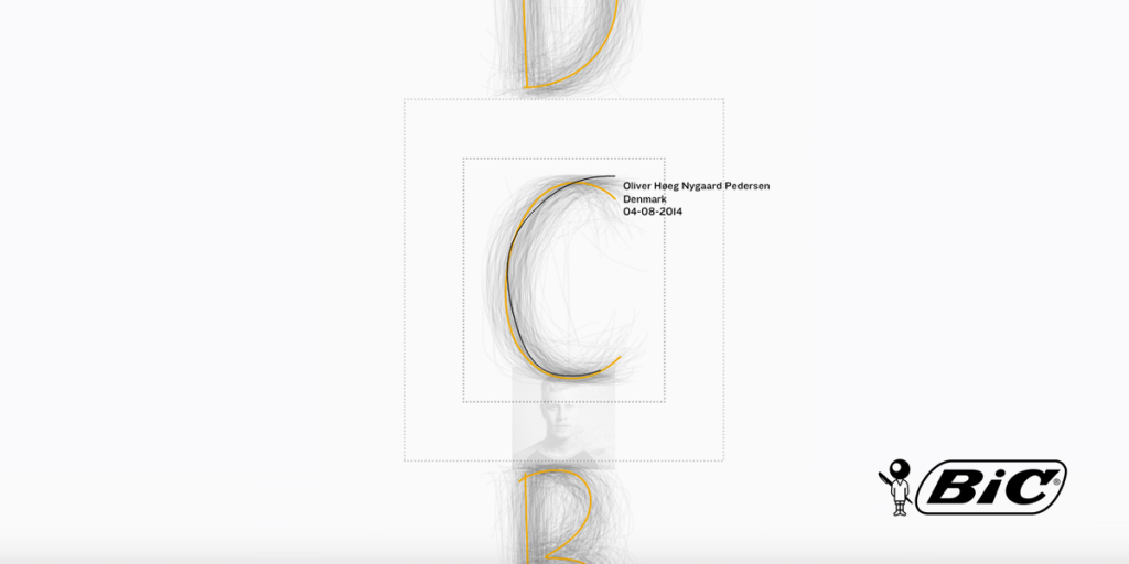 The universal Typeface – A handwriting experiment by Bic | Curabites